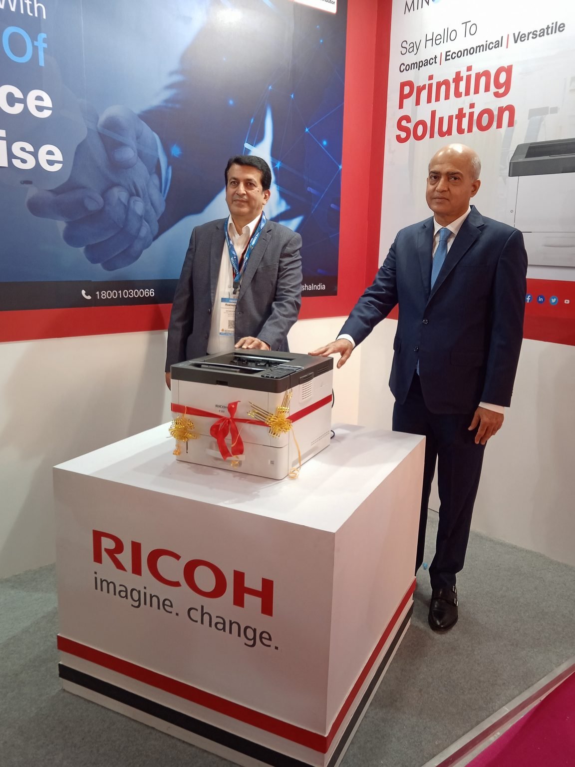 Minosha launches new Ricoh P502 office printer at PrintPack