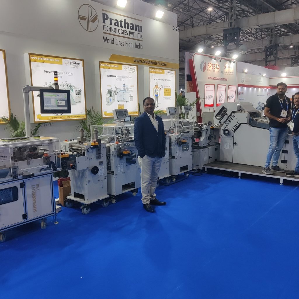 Pratham Technologies shows outsert folder at Pamex 2024