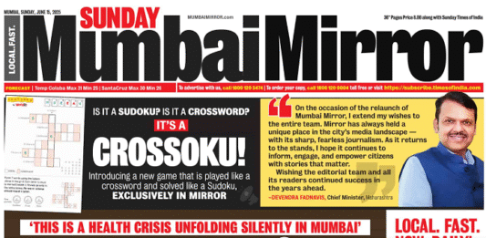 Mumbai Mirror returns as a daily